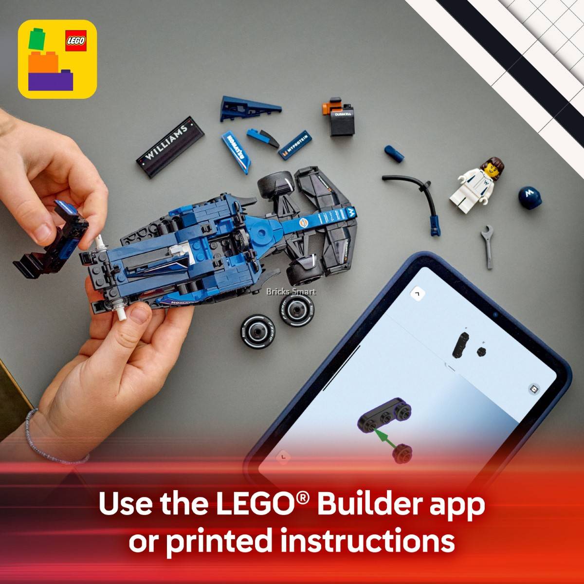 LEGO 77249 Speed Champions Williams Racing FW46 F1 Race Car Building ...