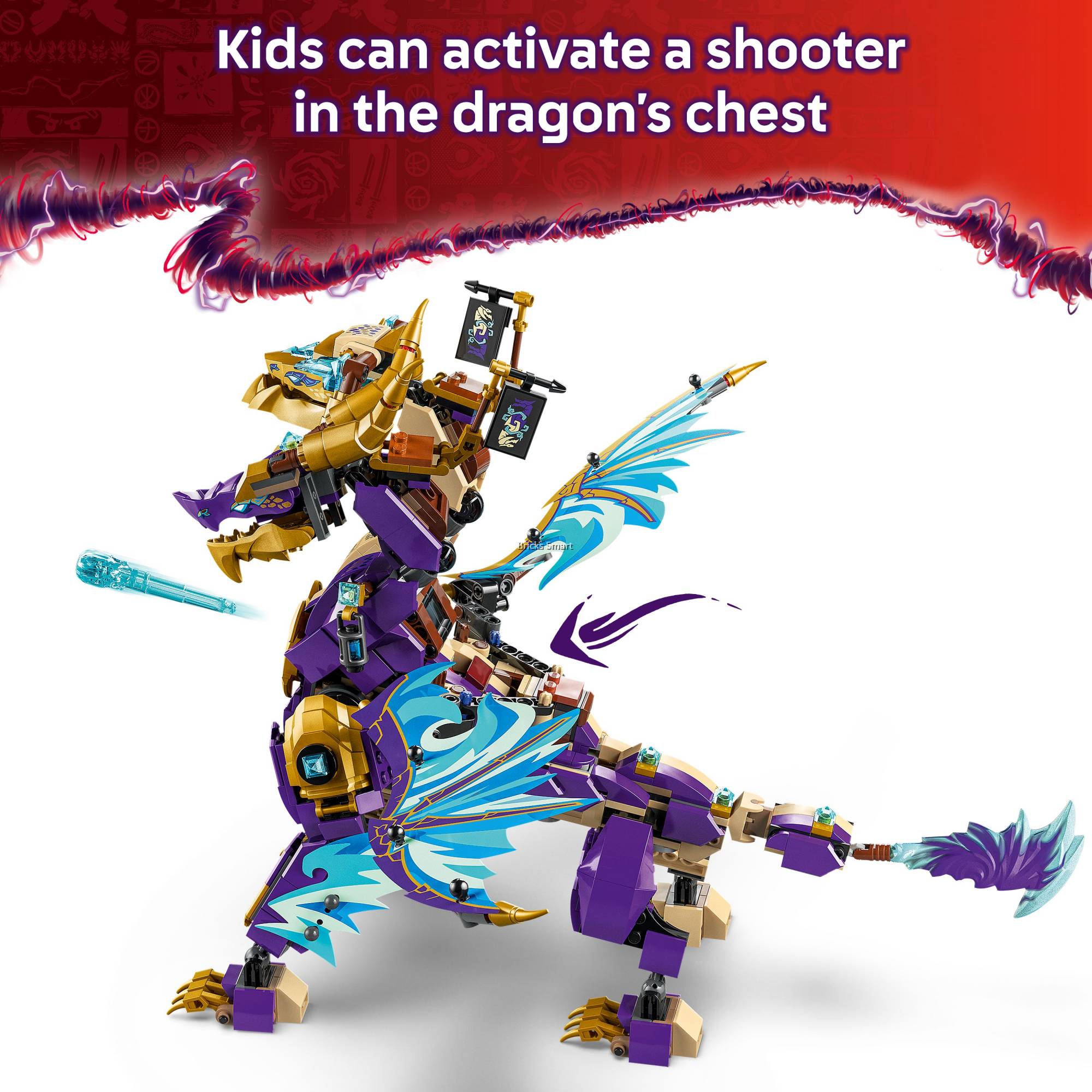 LEGO 71836 Ninjago Arc Dragon of Focus Building Toy Set (869 Pieces)