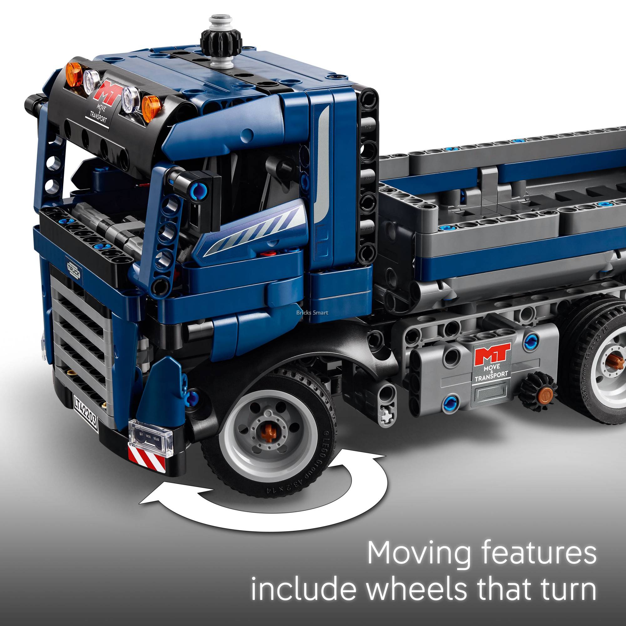 LEGO 42203 Technic Tipping Dump Truck Building Toy Set (462 Pieces)