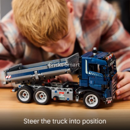 LEGO 42203 Technic Tipping Dump Truck Building Toy Set (462 Pieces)