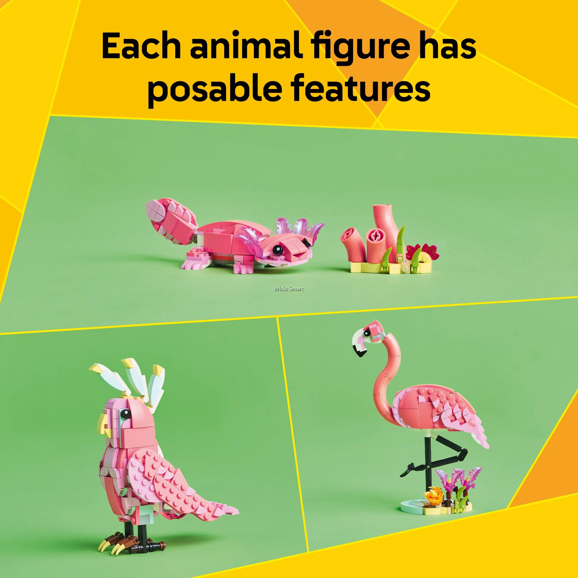 LEGO 31170 Creator Wild Animals: Pink Flamingo Building Toy Set (288 ...
