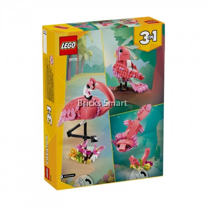 LEGO 31170 Creator Wild Animals: Pink Flamingo Building Toy Set (288 ...