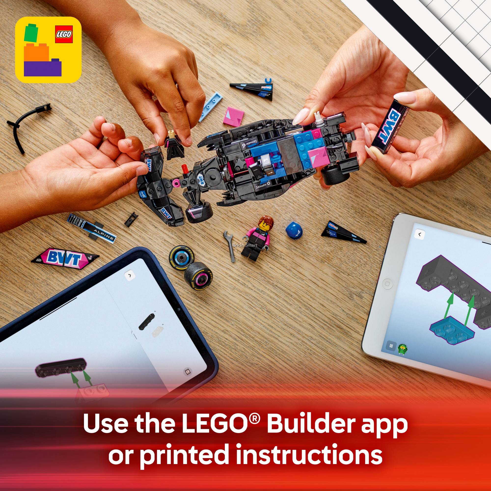 LEGO 77248 Speed Champions BWT Alpine F1 Team A524 Race Car Building ...