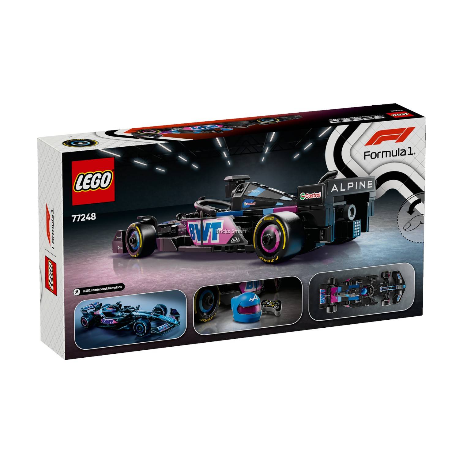 LEGO 77248 Speed Champions BWT Alpine F1 Team A524 Race Car Building ...
