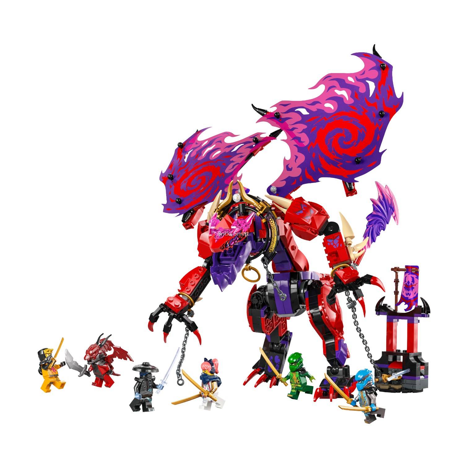 LEGO 71832 Ninjago Thunderfang Dragon of Chaos Building Toy Set (668 ...