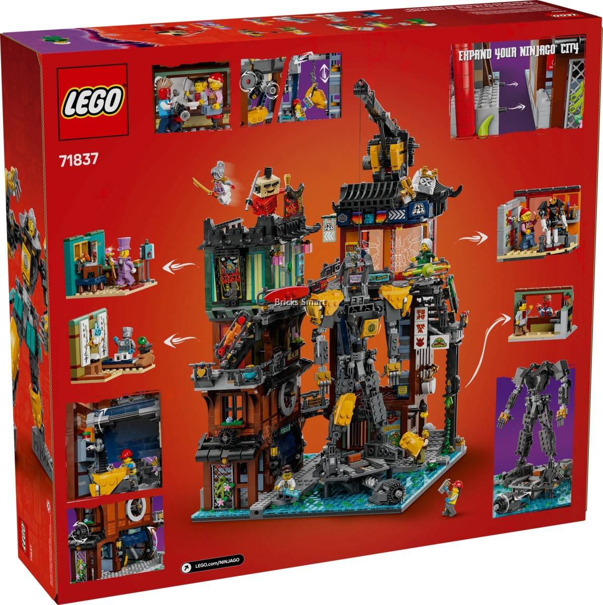 LEGO 71837 NINJAGO Ninjago City Workshops Building Set (3244 Pieces)