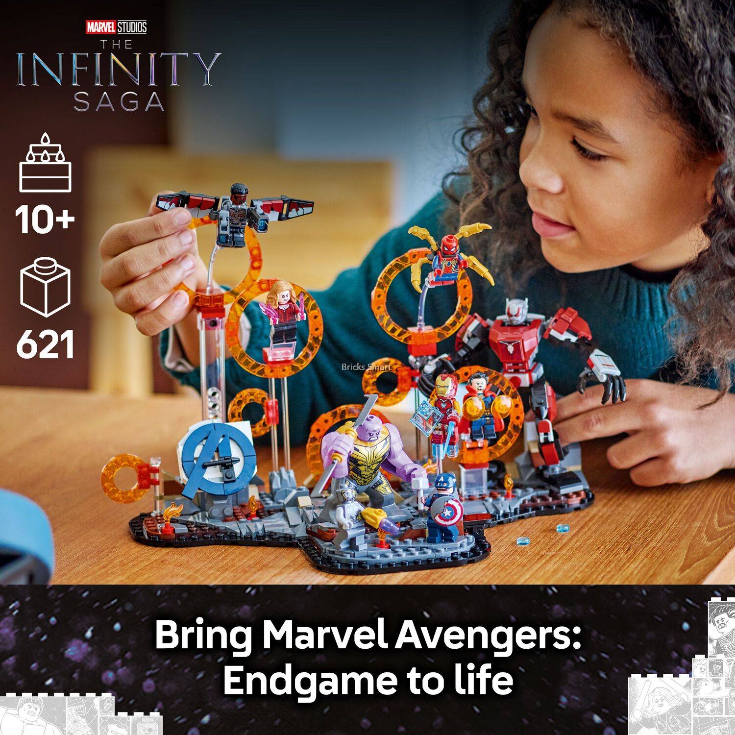 LEGO 76323 Marvel Super Heroes Avengers: Endgame Final Battle Building Toy Set