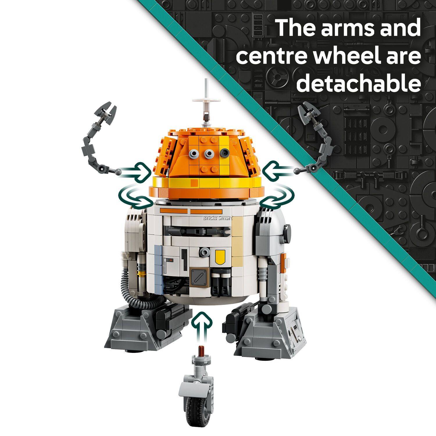 LEGO 75416 Star Wars Chopper (C1-10P) Astromech Droid Building Toy Set