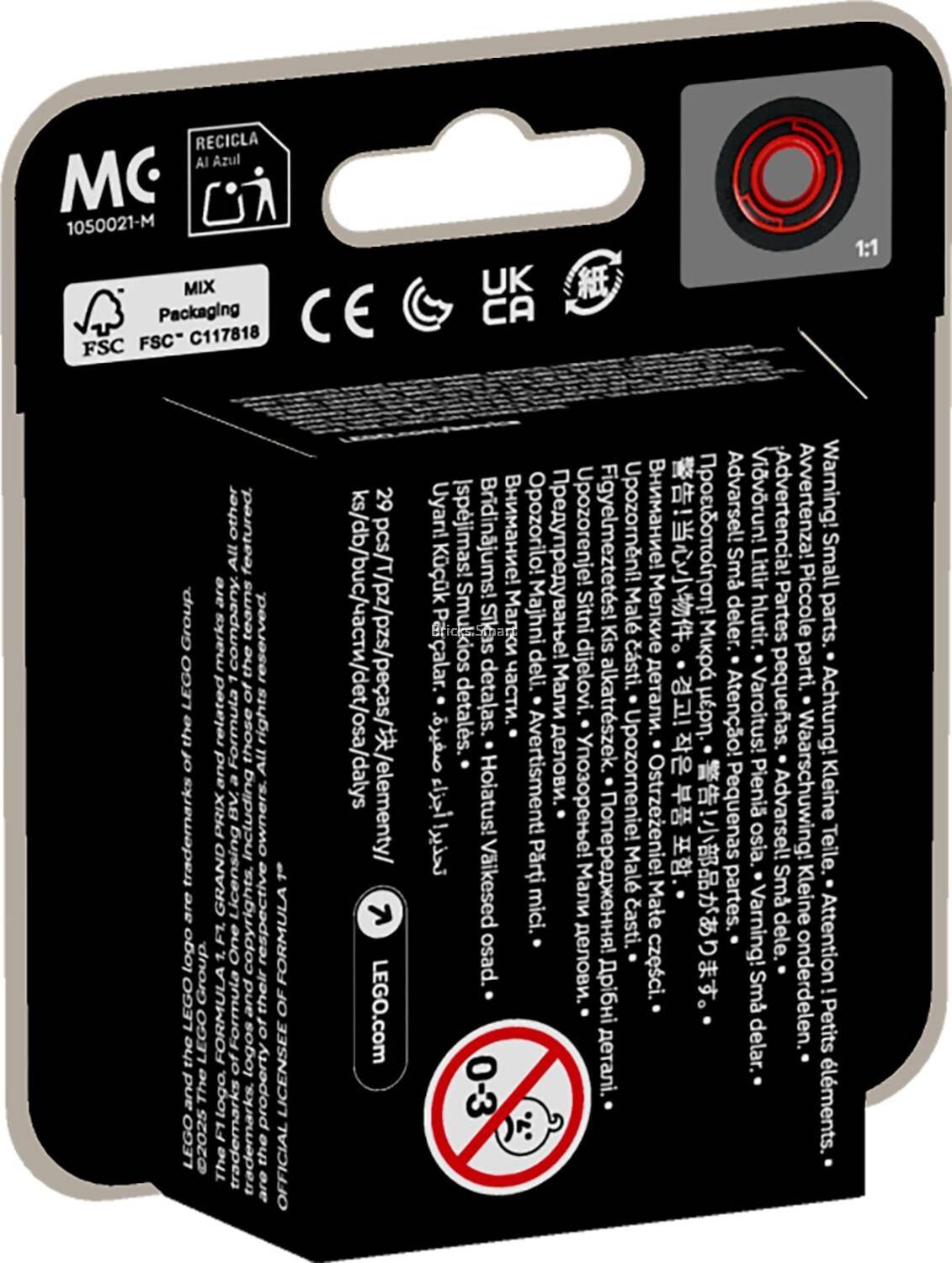 LEGO 71049 Minifigures F1 Collectible Race Cars Toy Figure (Set of 12)