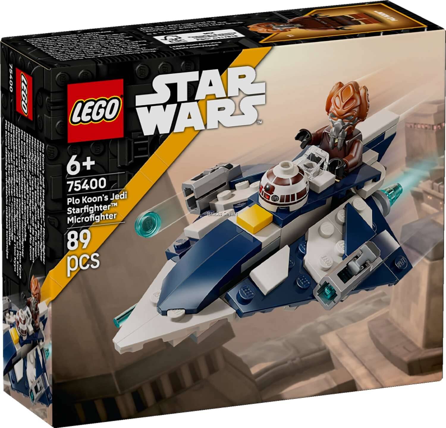 LEGO 75400 Star Wars Plo Koon's Jedi Starfighter Microfighter Building ...