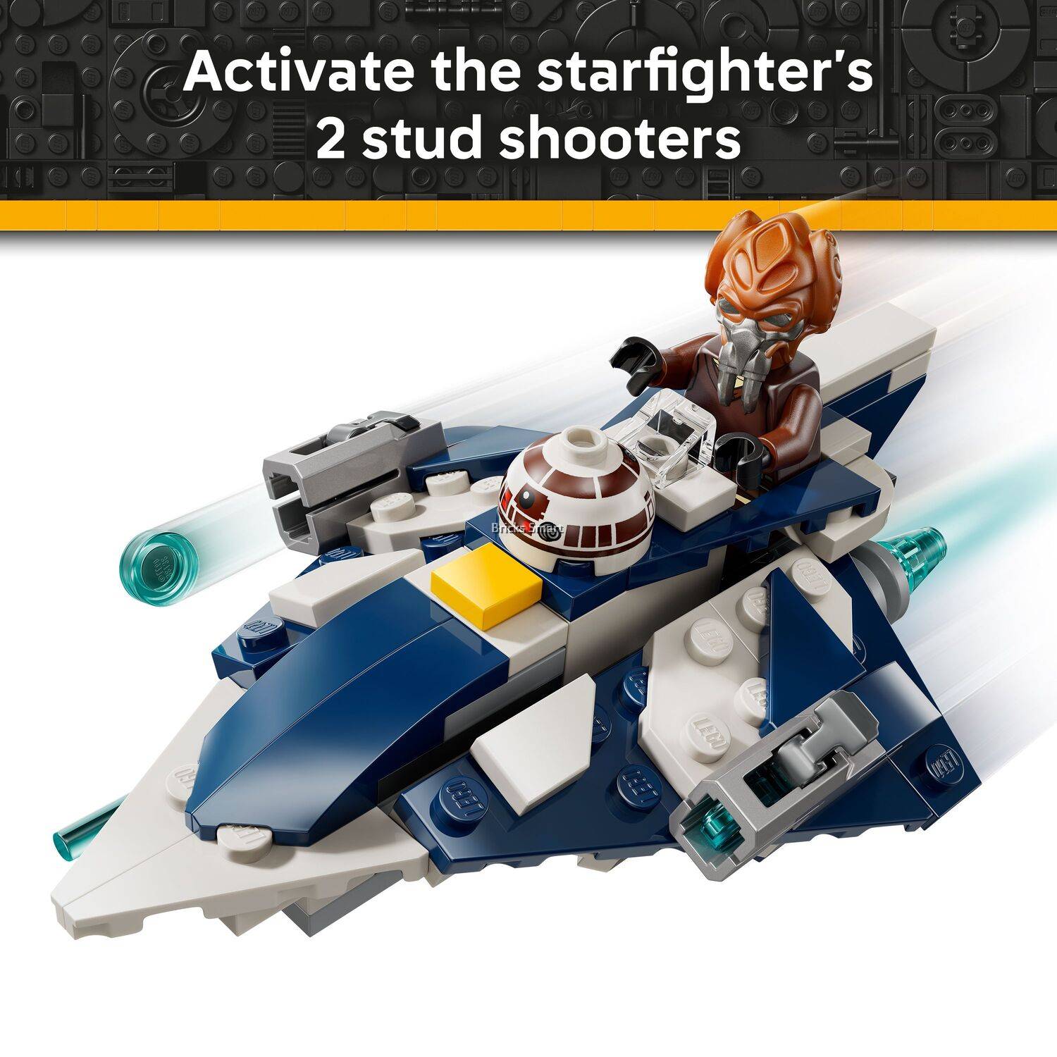 LEGO 75400 Star Wars Plo Koon's Jedi Starfighter Microfighter Building ...