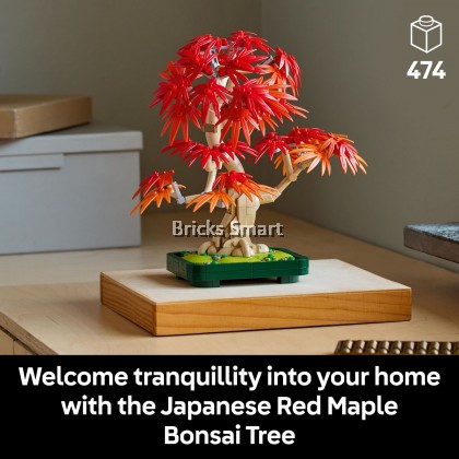 LEGO 10348 Botanicals Japanese Red Maple Bonsai Tree Building Kit