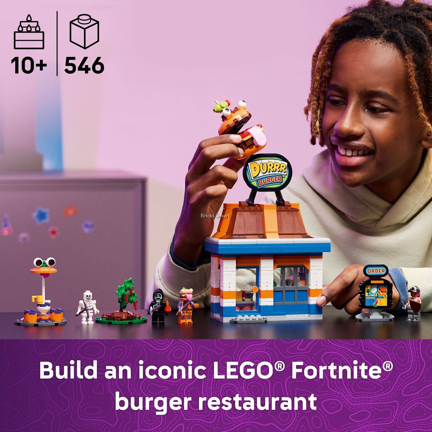 LEGO 77076 Fortnite Durrr Burger Restaurant Building Toy Set