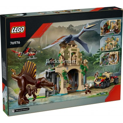 LEGO 76976 Jurassic Spinosaurus & Quetzalcoatlus Air Mission Building ...
