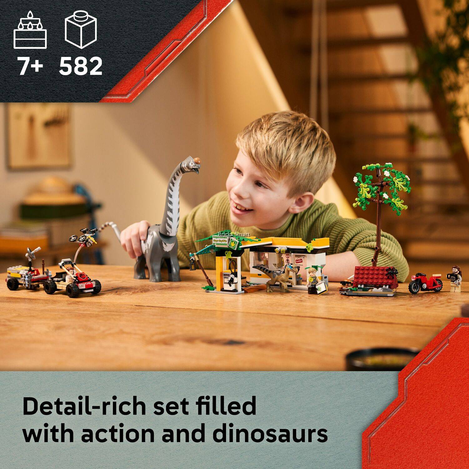 LEGO 76973 Jurassic Raptor & Titanosaurus Tracking Mission