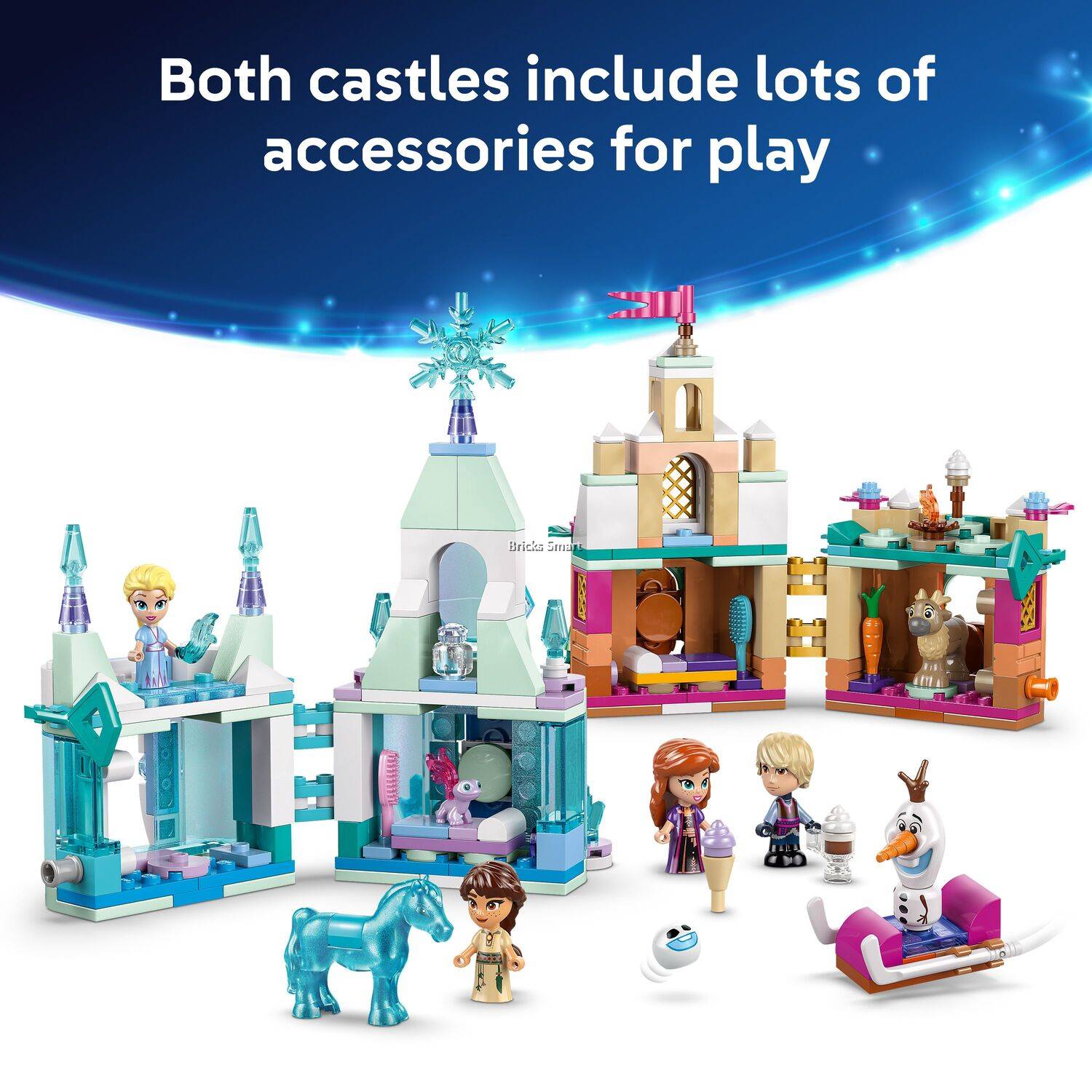 LEGO 43278 Disney Mini Arendelle Castle & Elsa's Ice Palace Building ...
