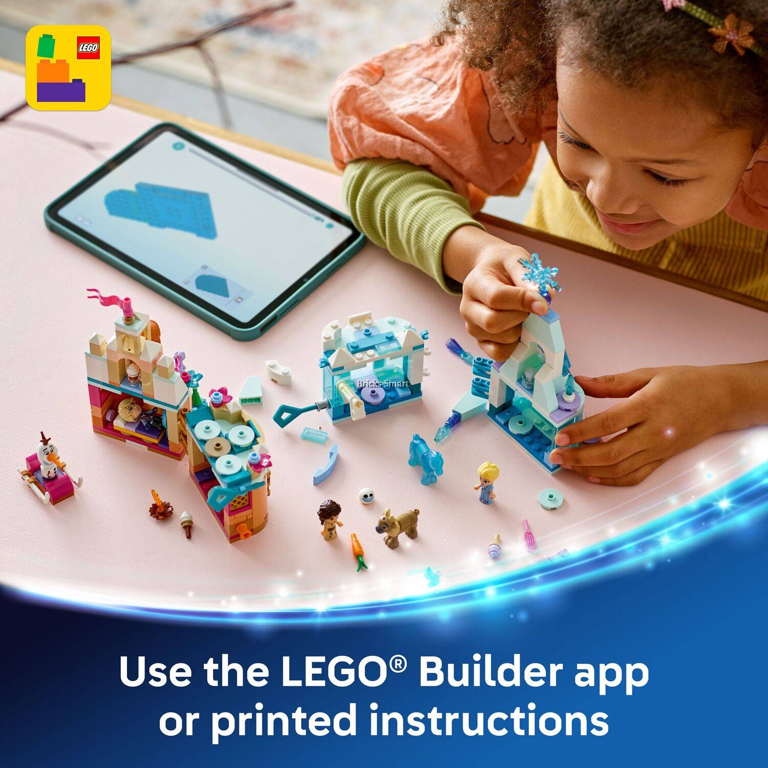 LEGO 43278 Disney Mini Arendelle Castle & Elsa's Ice Palace Building ...