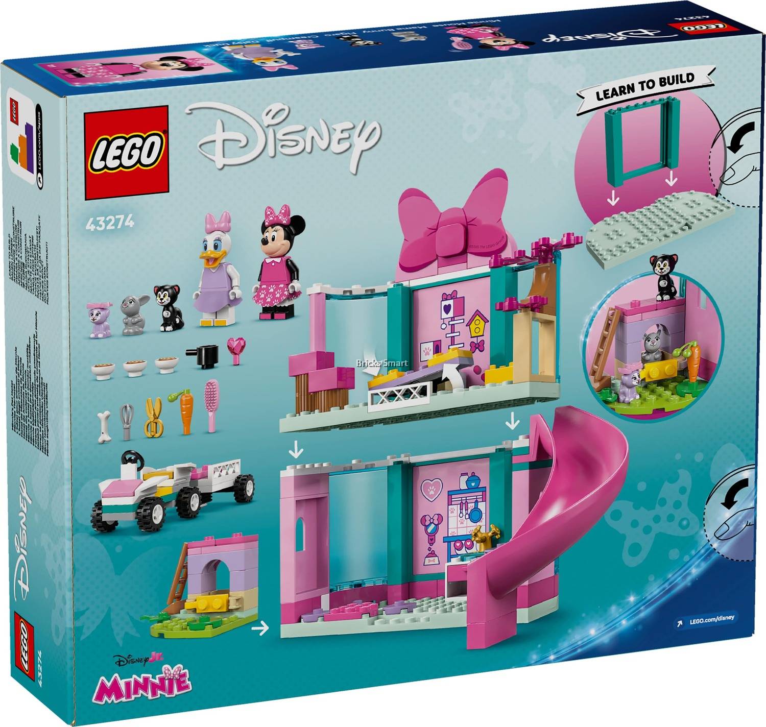 LEGO 43274 Disney Minnie's Pet Hotel Building Toy Set