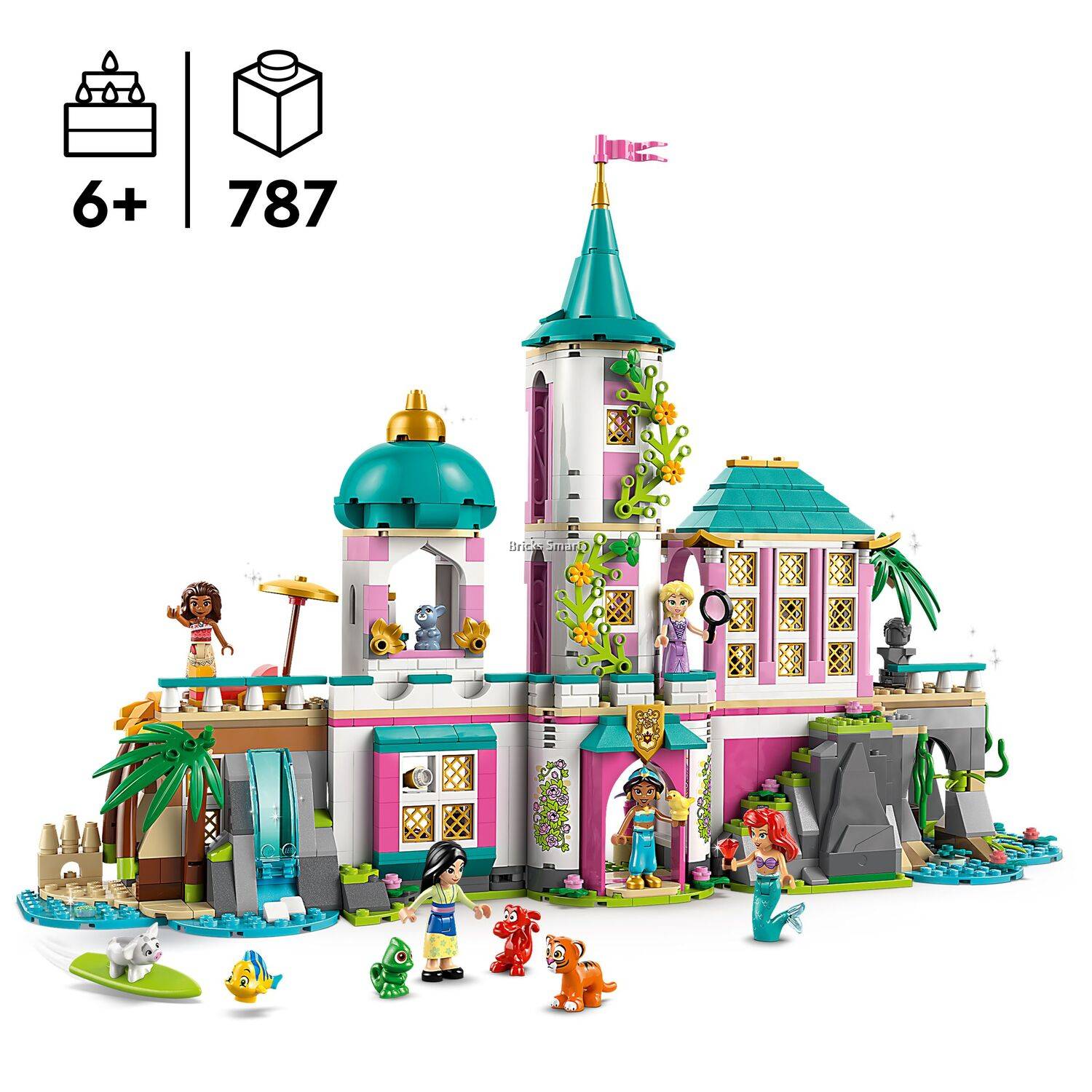 LEGO 43267 Disney Princess Castle & Royal Pets Building Toy Set