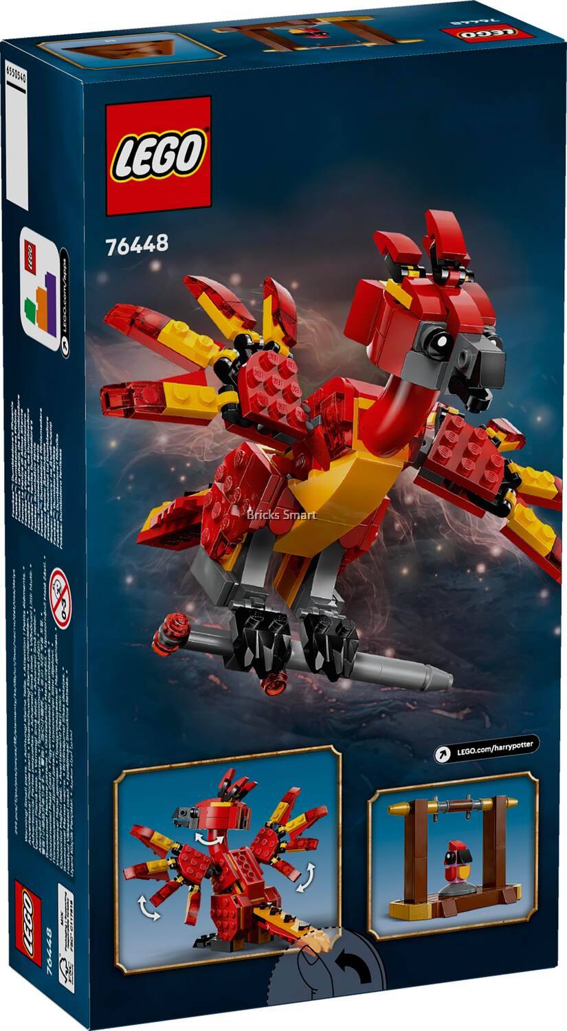 LEGO 76448 Harry Potter Fawkes: Dumbledore's Phoenix Building Toy Set