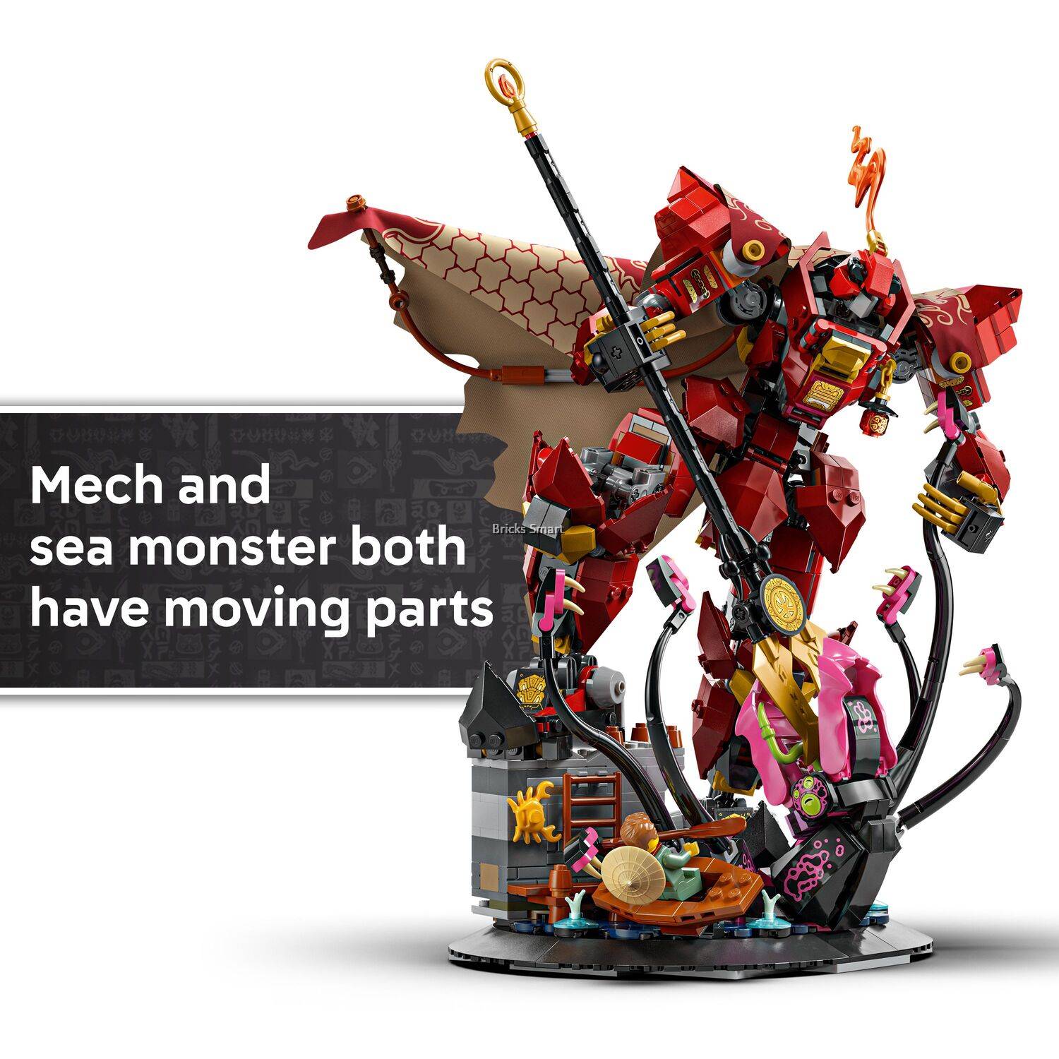 LEGO 71846 NINJAGO The Fire Knight Mech Building Toy Set