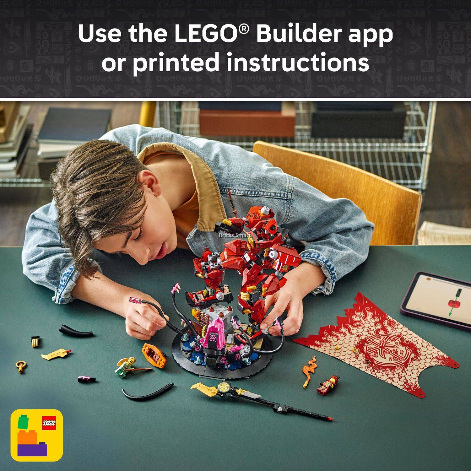 LEGO 71846 NINJAGO The Fire Knight Mech Building Toy Set