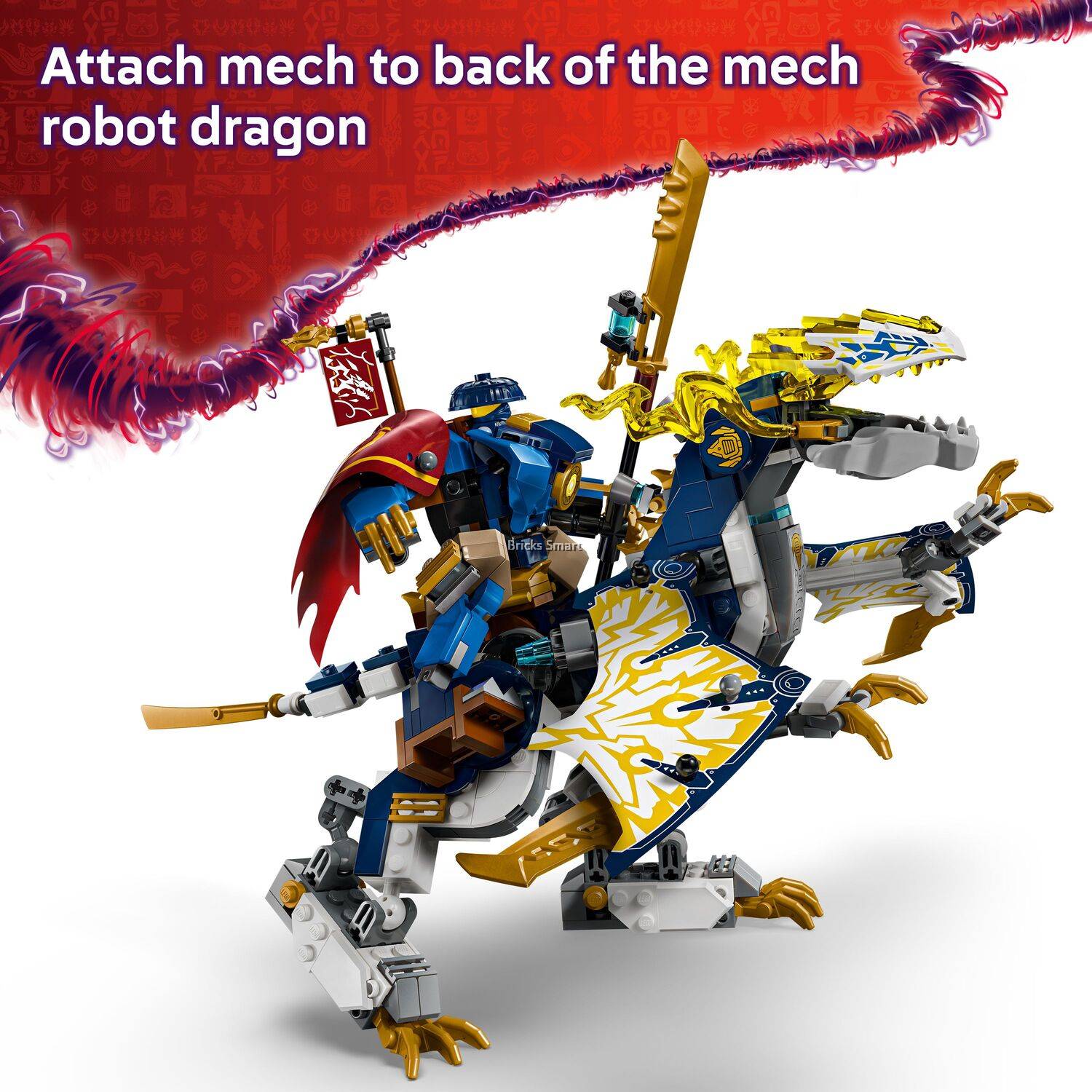 LEGO 71843 NINJAGO Rogue's Mech Dragon Rider Building Toy Set