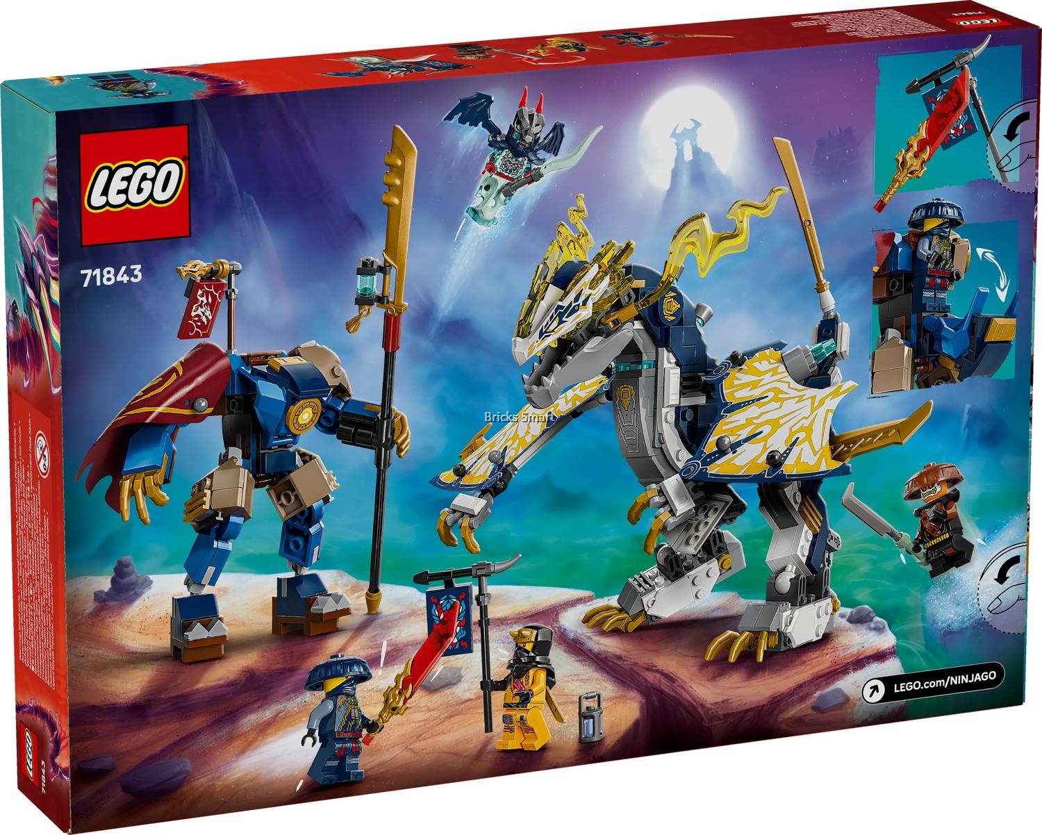 LEGO 71843 NINJAGO Rogue's Mech Dragon Rider Building Toy Set