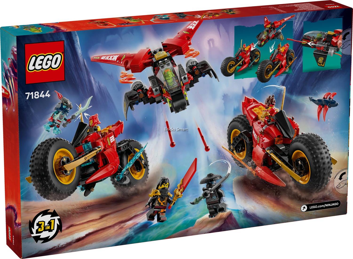 LEGO 71844 NINJAGO Ninja Combat Vehicle Building Toy Set
