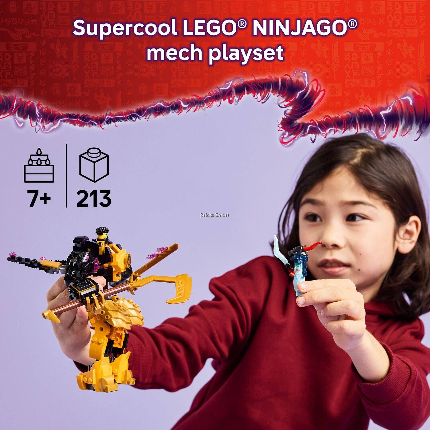 LEGO 71839 NINJAGO Arin's Spinjitzu Battle Mech Building Toy Set