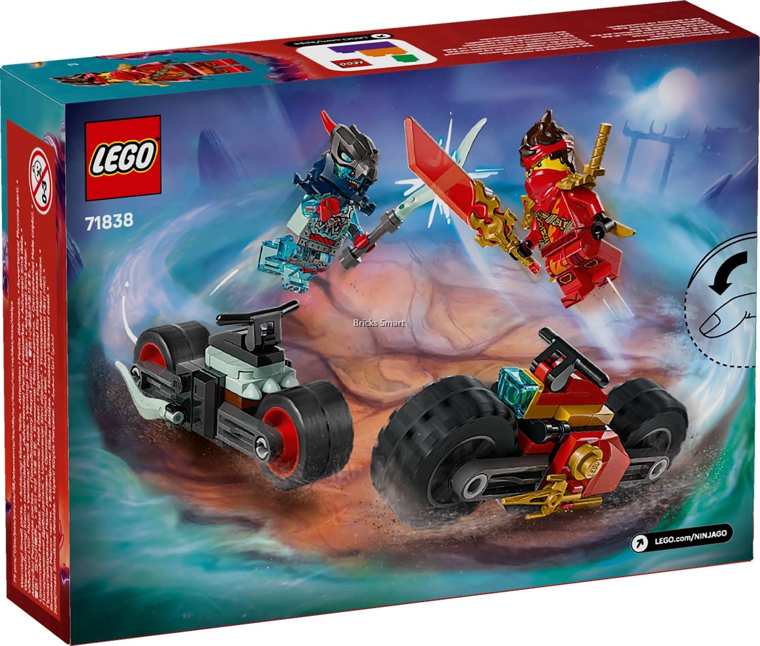 LEGO 71838 NINJAGO Kai's Motorcycle Speed Race Building Toy Set