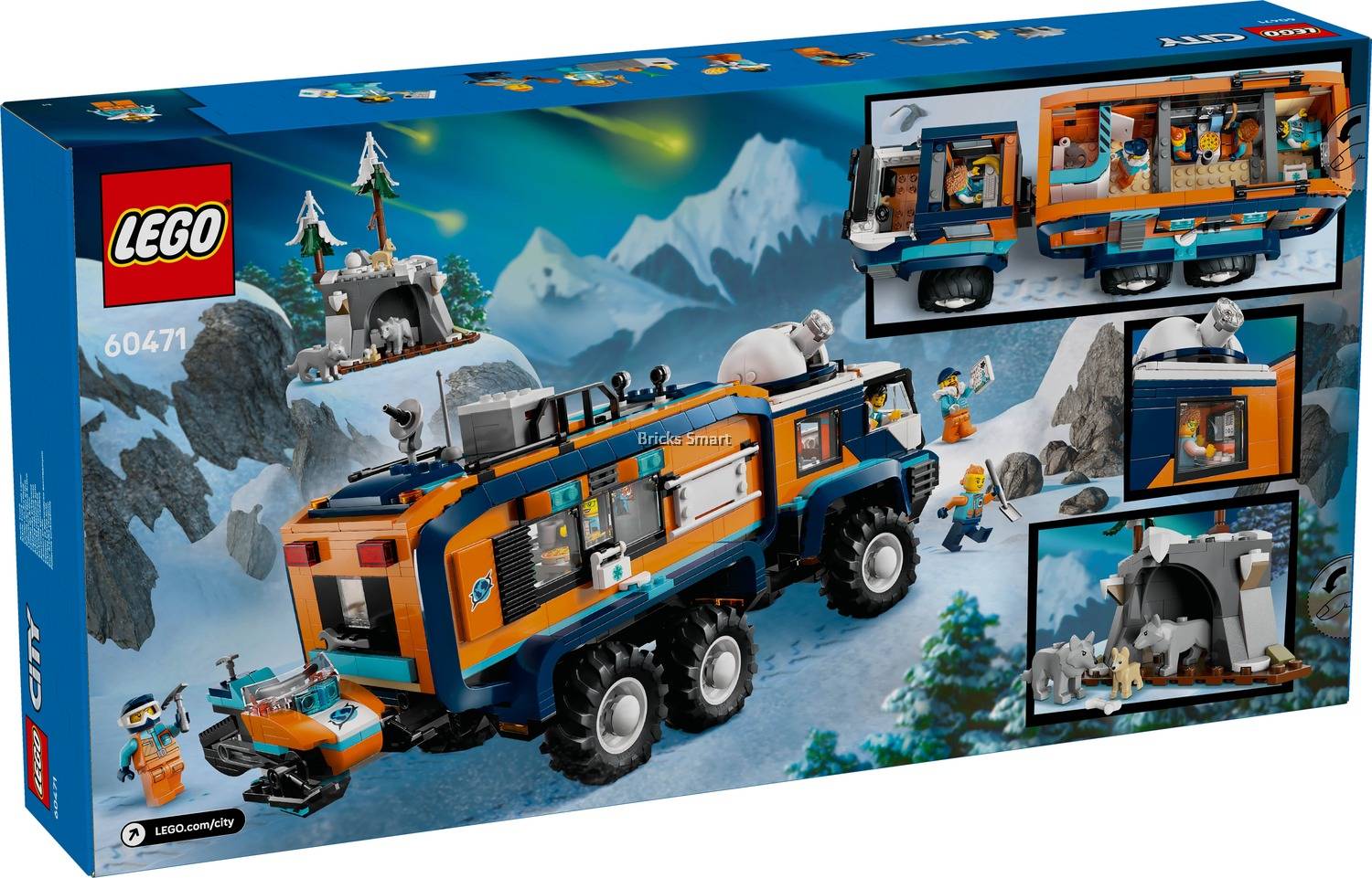 LEGO 60471 City Arctic Explorer Science Lab Truck Building Toy Set