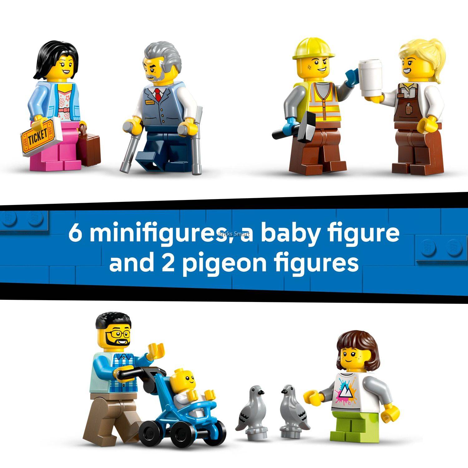 LEGO 60469 City Central Train Station Building Toy Set