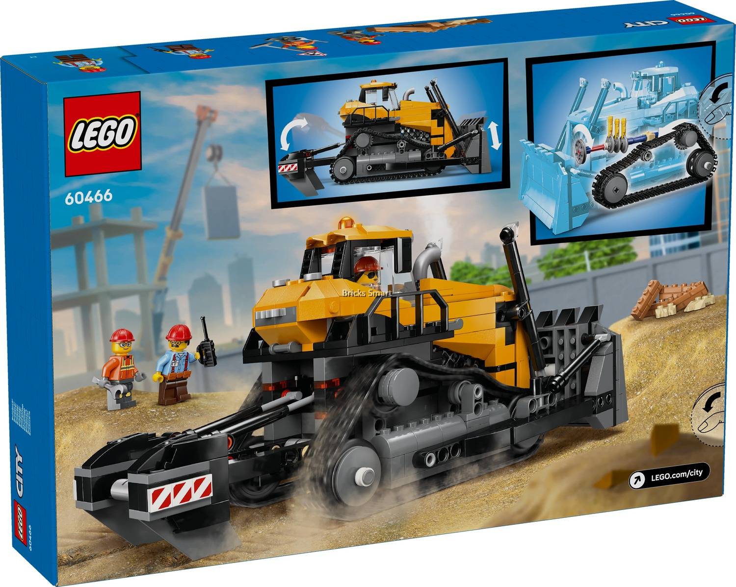 LEGO 60466 City Yellow Bulldozer Building Toy Set