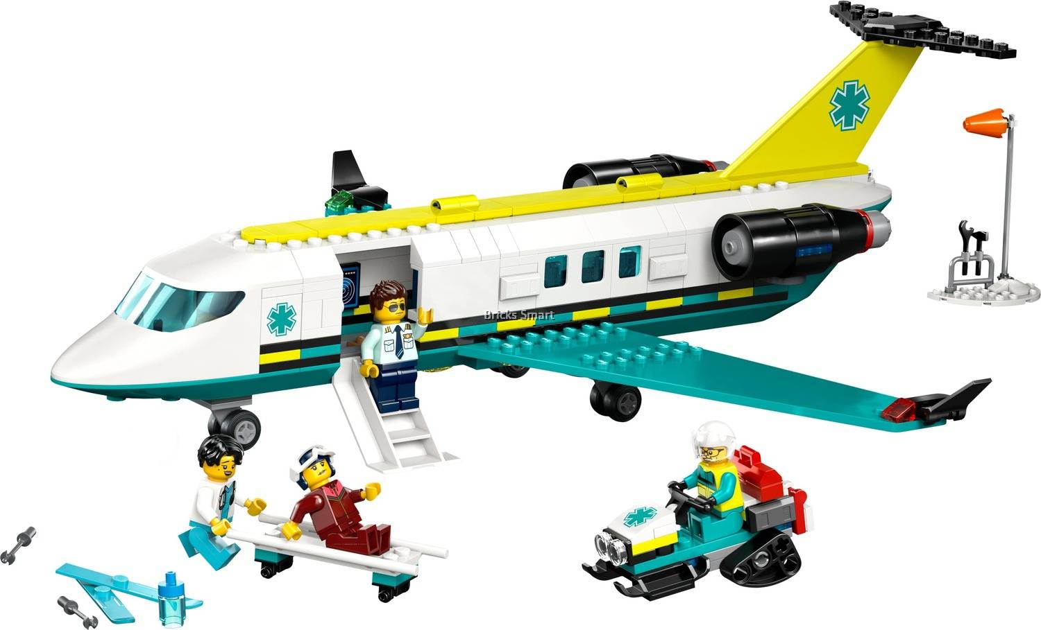 LEGO 60465 City Emergency Air Ambulance Airplane Building Toy Set