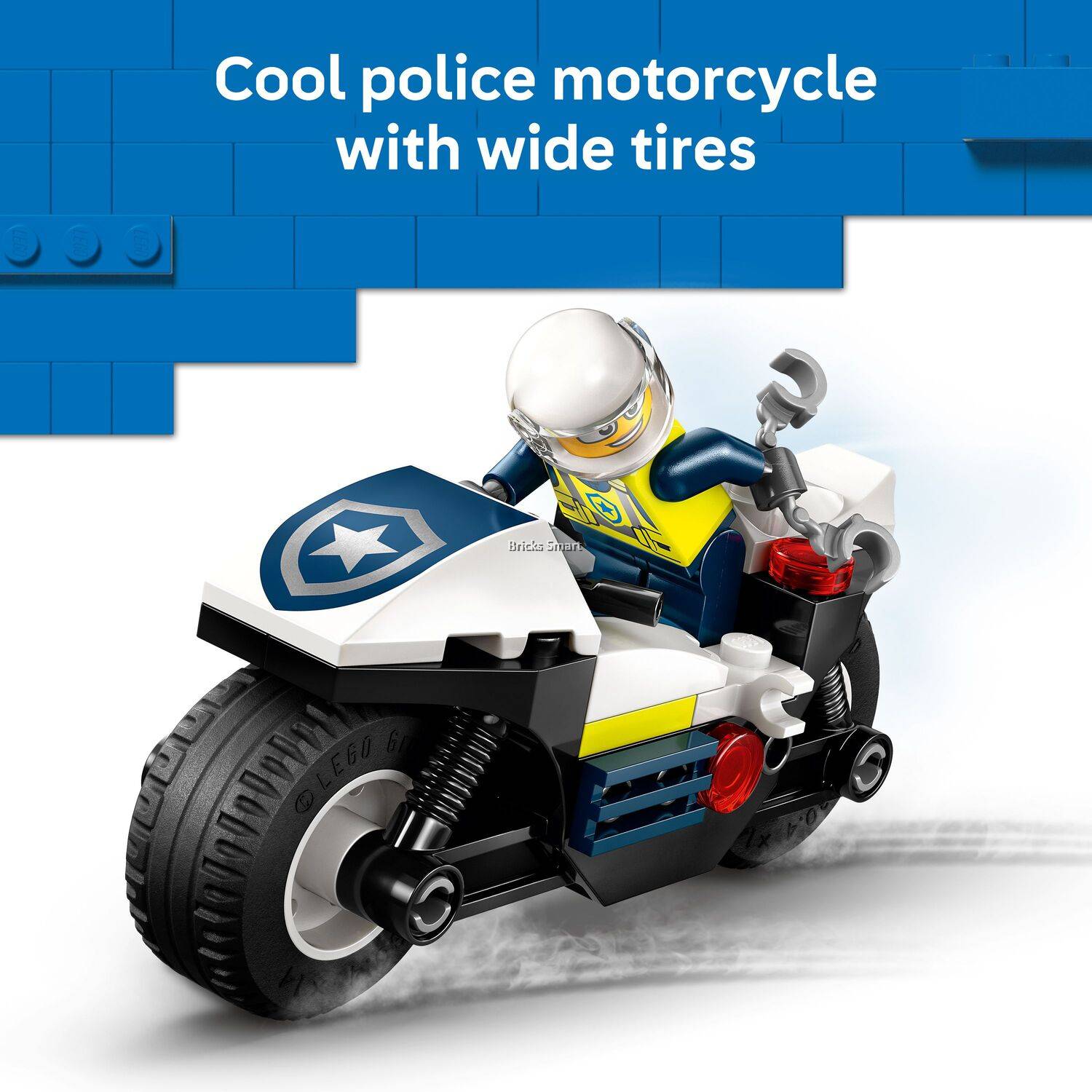 LEGO 60455 City Police Motorcycle Chase Building Toy Set