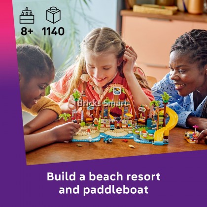 LEGO 42673 Friends Family Vacation Beach Resort Building Toy Set