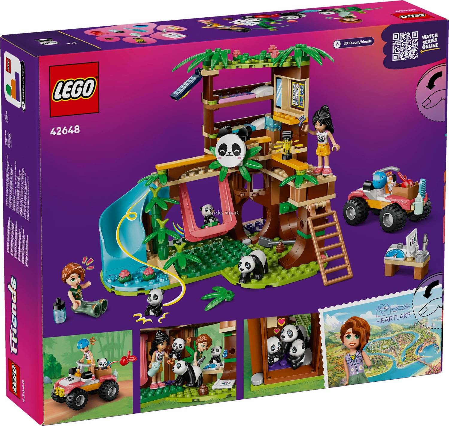 LEGO 42648 Friends Panda Sanctuary Animal Care Building Toy Set