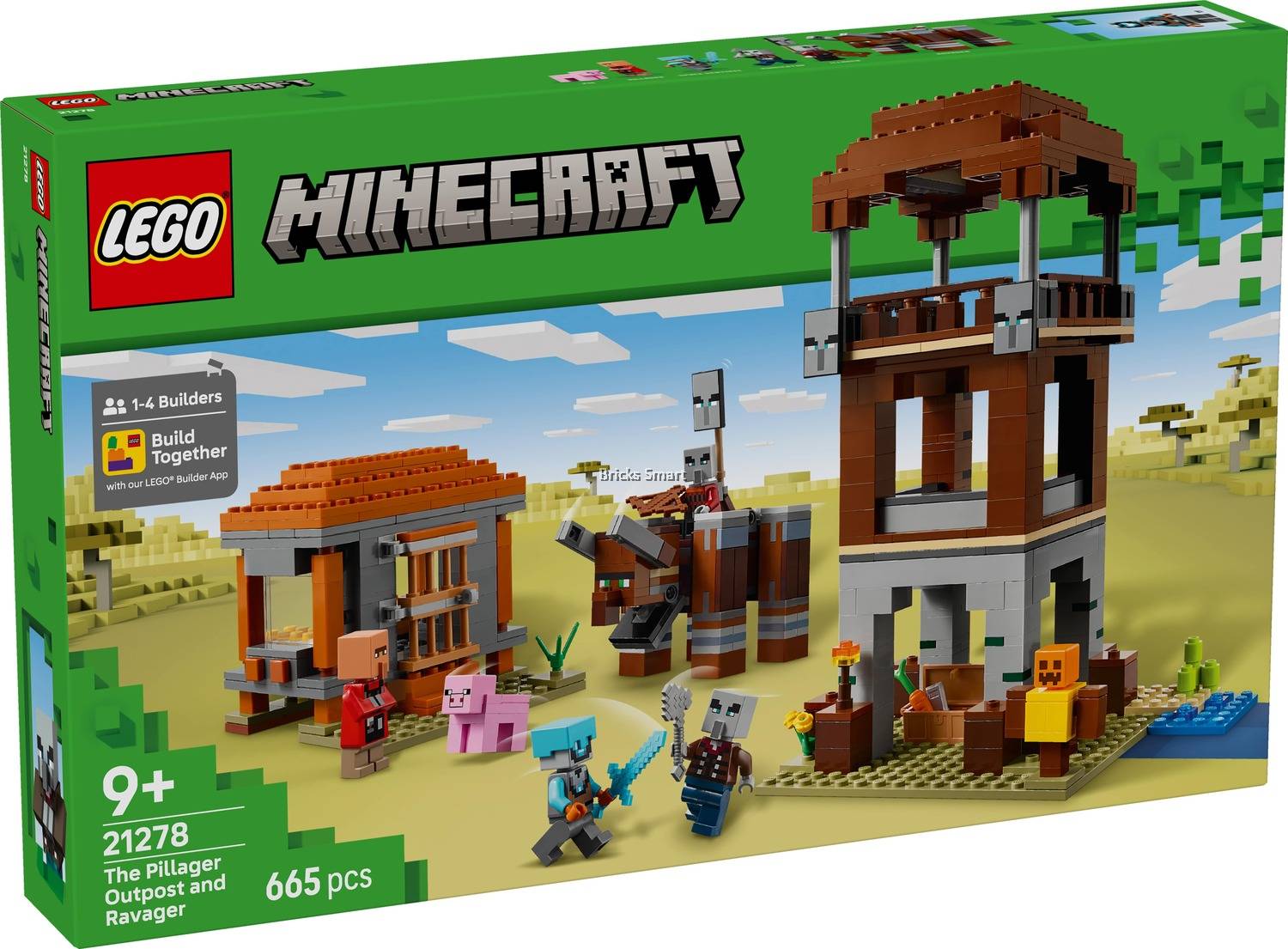 LEGO 21278 Minecraft The Pillager Outpost and Ravager Building Toy Set