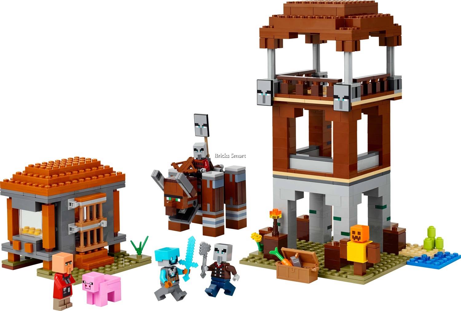 LEGO 21278 Minecraft The Pillager Outpost and Ravager Building Toy Set