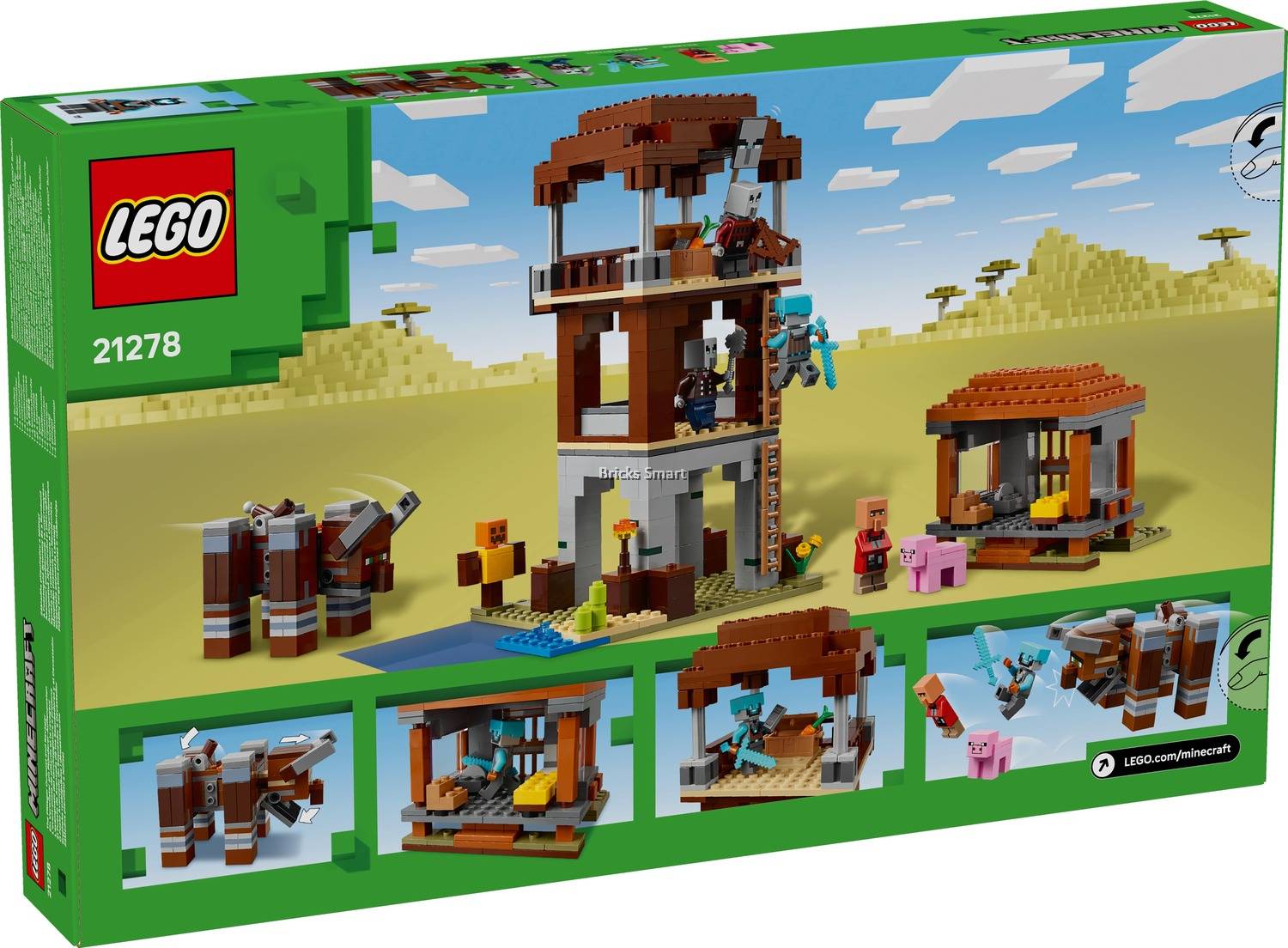LEGO 21278 Minecraft The Pillager Outpost and Ravager Building Toy Set
