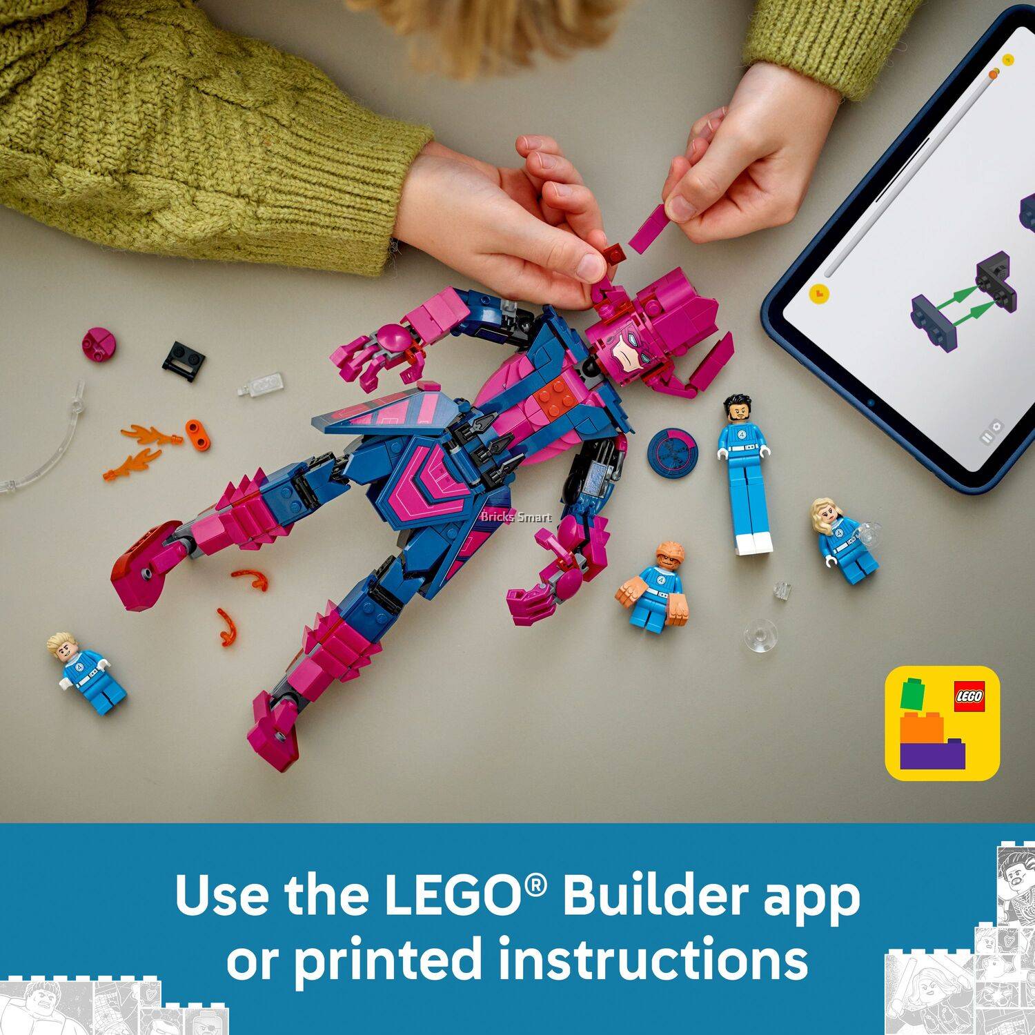 LEGO 76316 Marvel Fantastic Four vs. Galactus Construction Figure ...