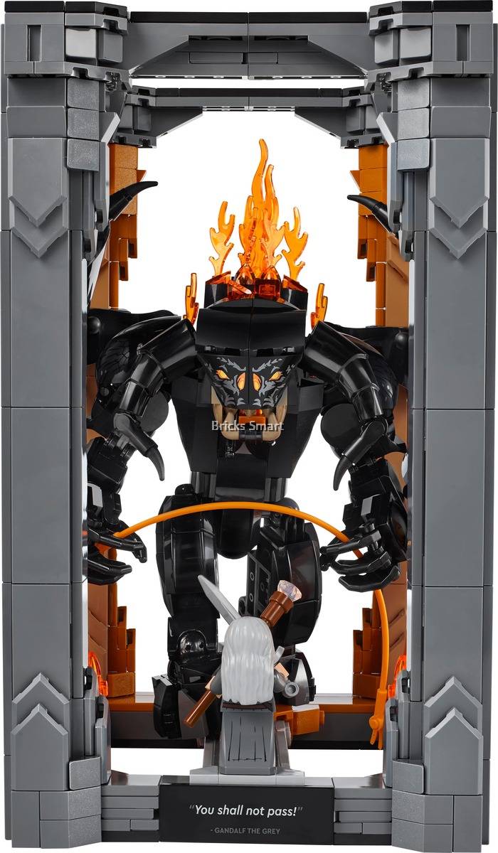LEGO 10367 Icons The Lord of the Rings: Balrog Book Nook Building Kit ...