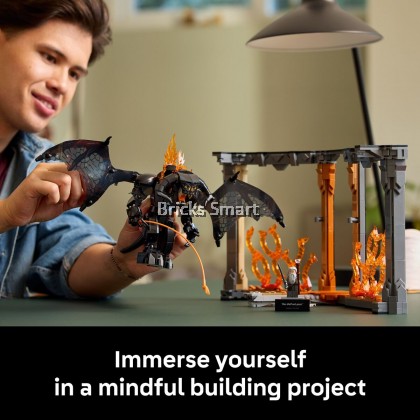 LEGO 10367 Icons The Lord of the Rings: Balrog Book Nook Building Kit ...