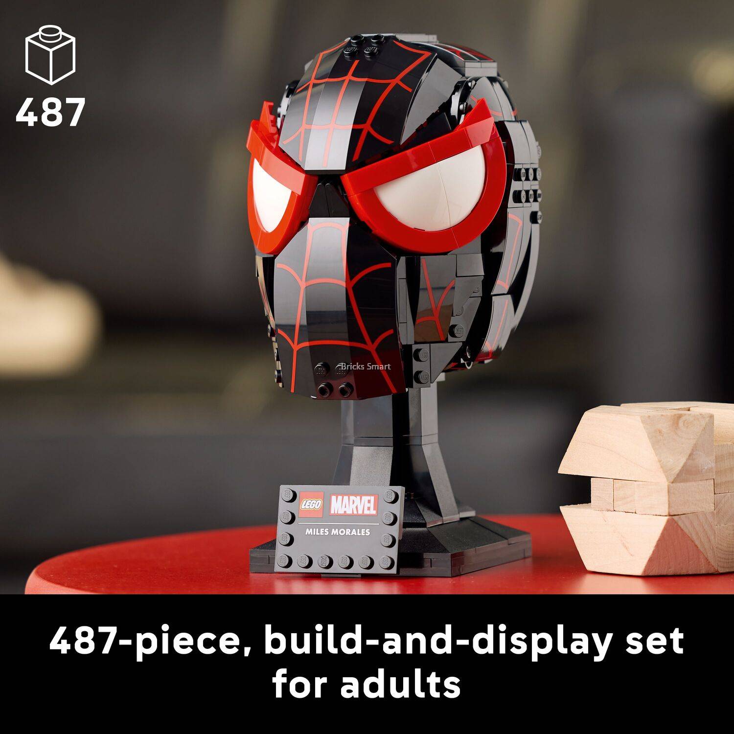 LEGO 76329 Marvel Miles Morales' Mask Building Kit (487 Pieces)
