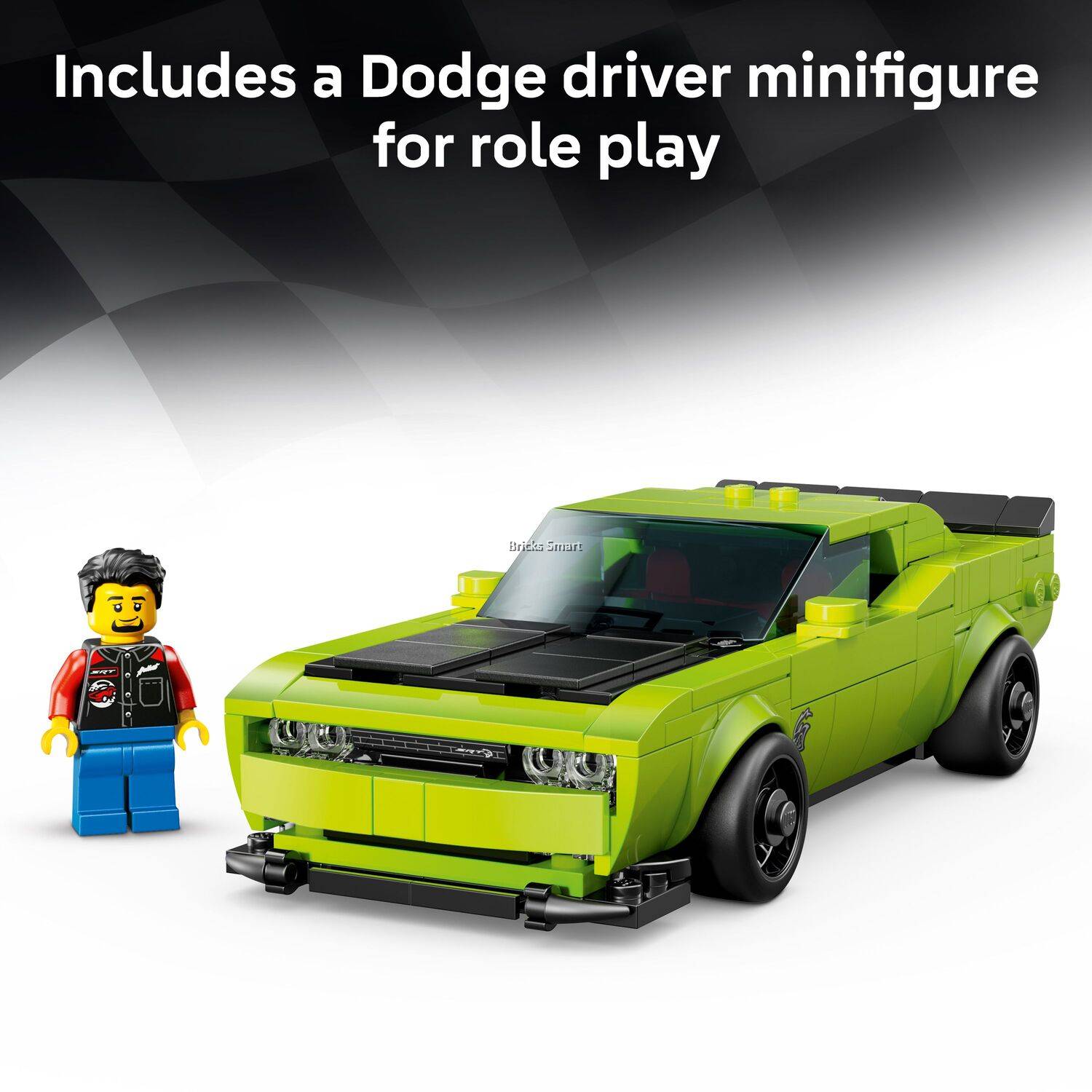 LEGO 77237 Speed Champions Dodge Challenger SRT Hellcat Sports Car ...