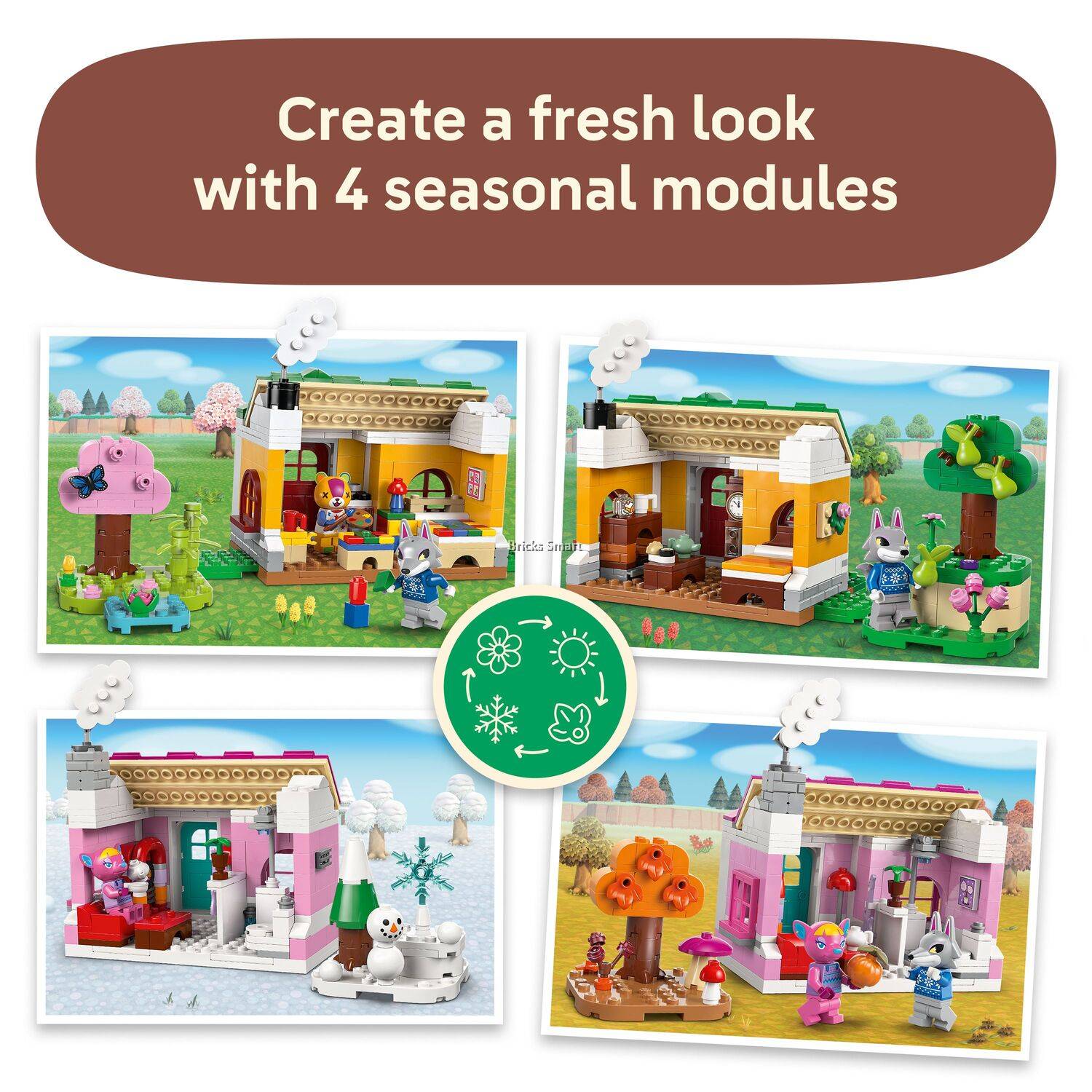 LEGO 77057 Animal Crossing Creative Houses: Seasons of Fun Building Toy Set