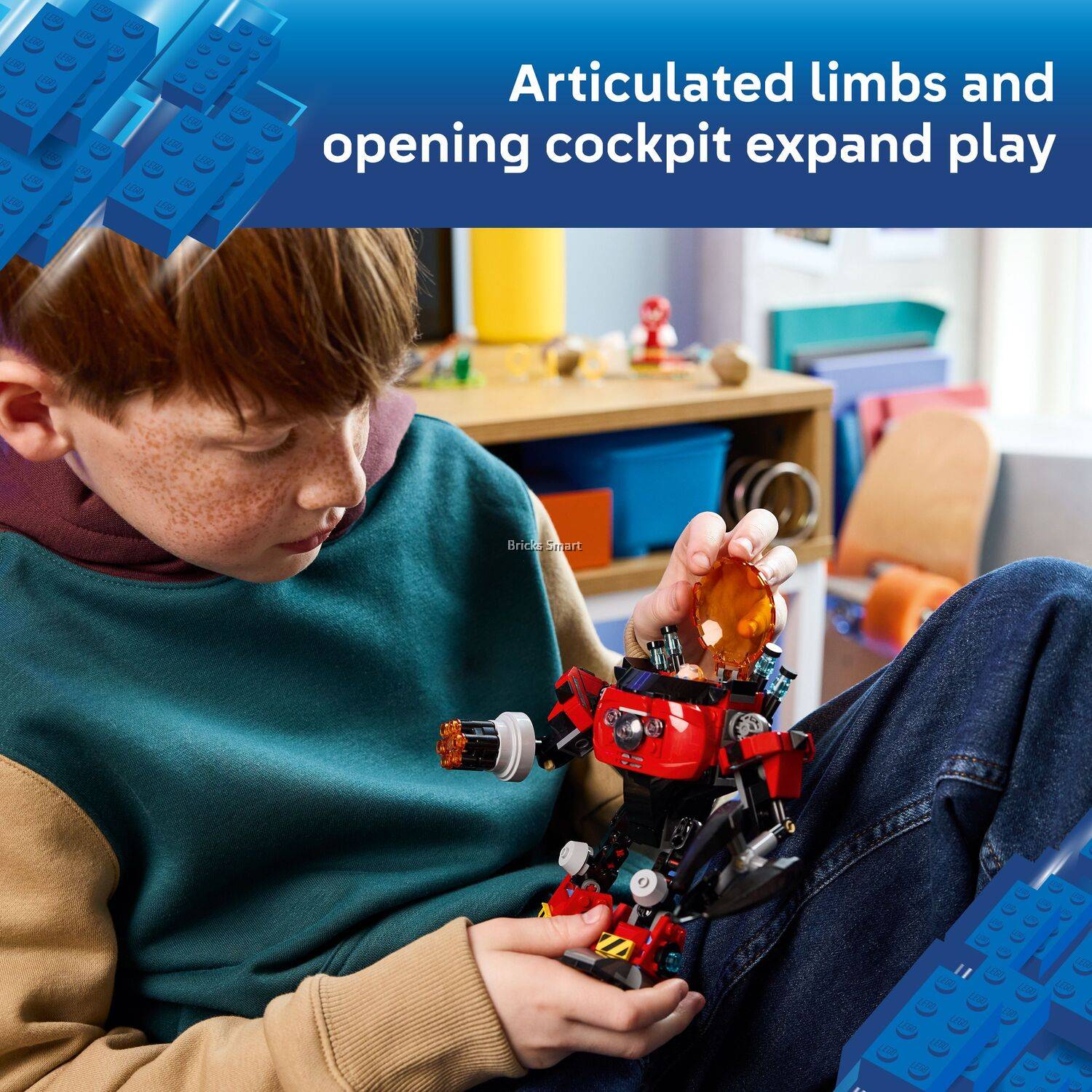 LEGO 77005 Sonic Knuckles vs. Dr. Eggman Egg Crusher Mech Building Toy Set