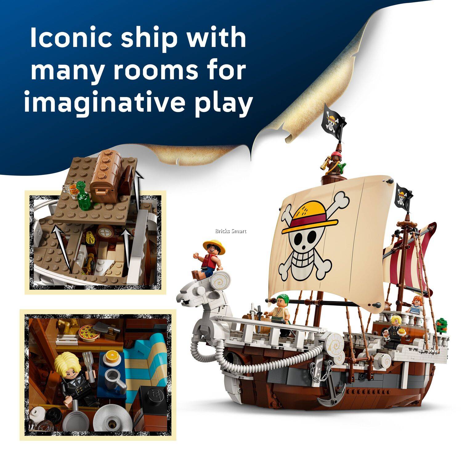 LEGO 75639 ONE PIECE The Going Merry Pirate Ship Building Toy Set