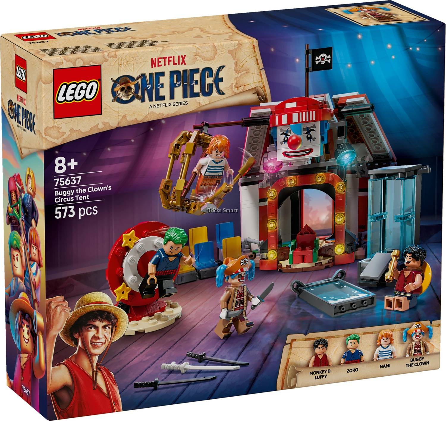 LEGO 75637 ONE PIECE Buggy the Clown's Circus Tent Building Toy Set